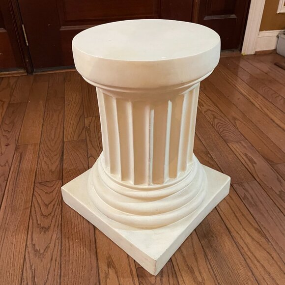 Accents | Fiberglass White Plinth Roman Style Column Ionic Piller ...